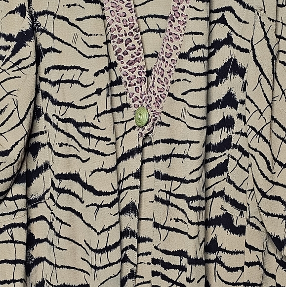 New Option | Tops | Vintage New Option By Kate Geddes Animal Print ...